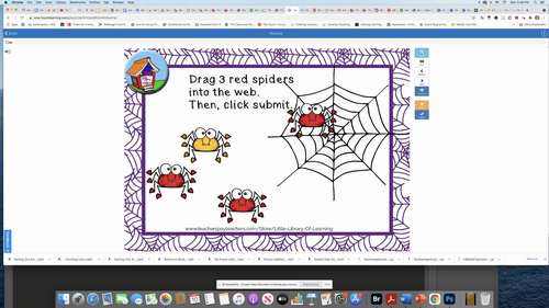 Counting Colorful Spiders BOOM Cards™ by Little Library of Learning