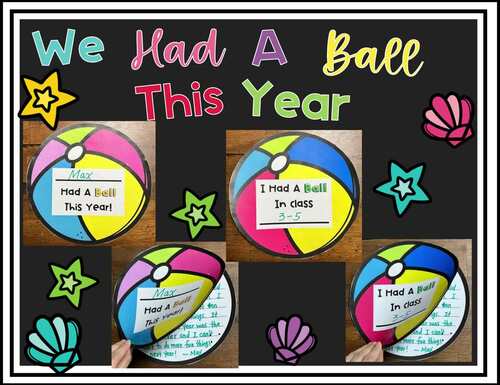We Had a Ball This Year End of Year Beach Ball Theme Craftivity ...
