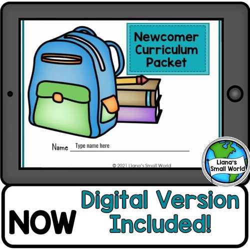 ELL Newcomer No-Prep Starter Pack Booklet of Activities incl Digital ...