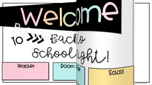 Back to School Night Presentation | Virtual or In Person | EDITABLE