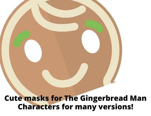 The Gingerbread Man Masks for Re-Telling and Read Aloud | TpT