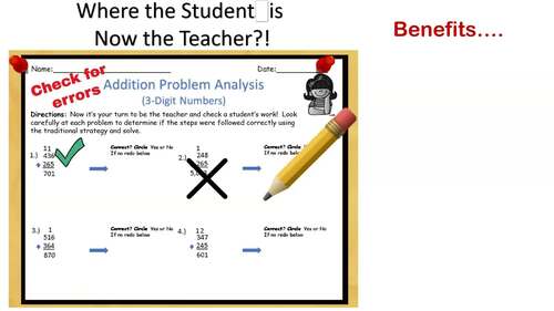 Error Analysis Bundle - Addition & Subtraction Computation | TPT