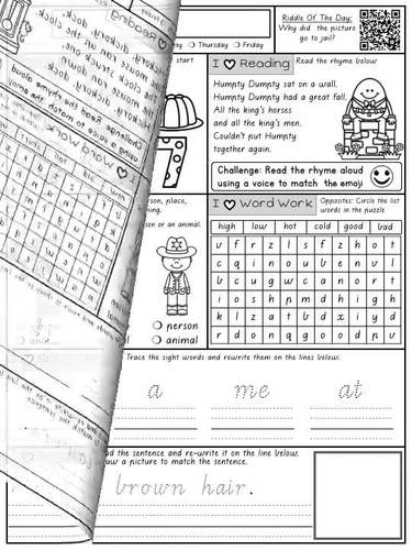 Mornings Made Easy Set One! First Grade Morning Work in Victorian ...