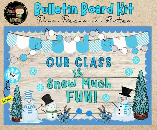Winter Snowman Bulletin Board Ideas, Door Decor, Printable,Decomber ...
