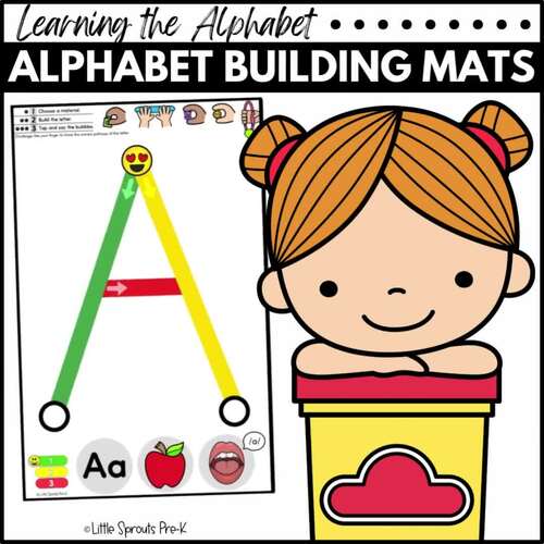 Alphabet Building Mats | Letter Formation Activity for PreK and ...