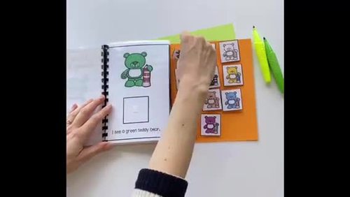 COLOUR RECOGNITION ADAPTED BOOK - TEDDY BEARS THEME Autism & Special Ed