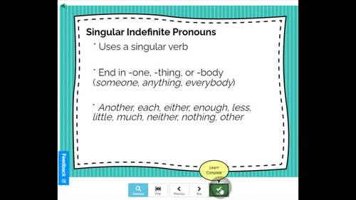 Indefinite Pronoun Lesson and Sort Boom Learning Digital Task Cards