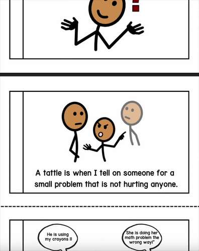 Tattling vs. Reporting Social Story | Classroom Behavior & SEL Lesson