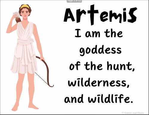 Greek Gods and Goddess Posters by Copies and Chaos | TPT
