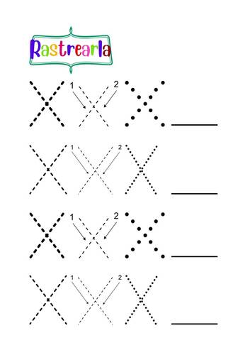 Toddlers Curriculum |Spanish Letter "X" Activities by Brainstorm Preschool