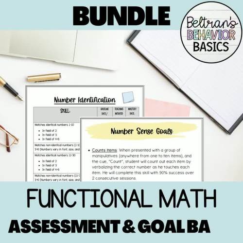 Bundle Functional Math Skills Assessment and IEP Goal Bank | TPT