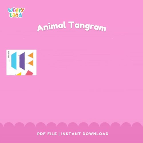 Animal Tangram Puzzles - Geometri Games by Wuffyland | TPT