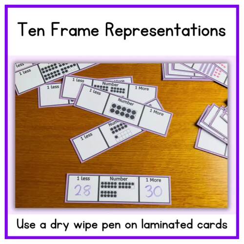 1 more 1 less 1st Grade Task Cards Numbers 1 to 50 counting by 123Miss ...