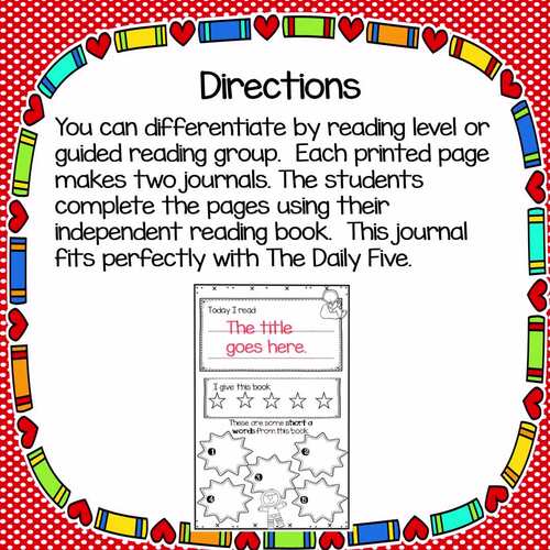 Reading Response Activities for ANY BOOK Reading Response Journal