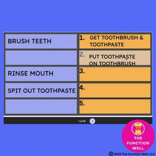 5 Step Sequencing Task - ADLs, IADLs - Cognitive Therapy, Adult Speech ...