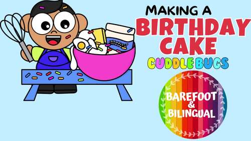 Baking a Birthday Cake Clipart - Cuddlebugs Collection Birthday Clipart