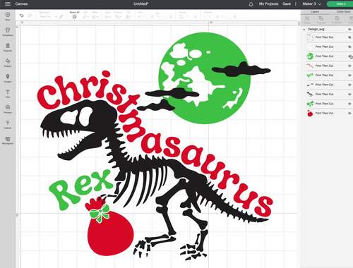 Christmasaurus Rex Christmas SVG by BlackSnowShopTH | TPT