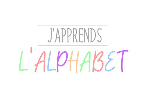 French Alphabet Workbook, Kindergarten/Maternelle, Alphabet Printing