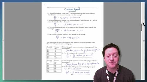 Constant Speed and Unit Rate by Foiled By Math | TPT