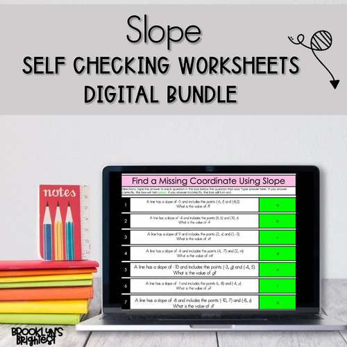 Digital Slope Bundle for Algebra by Brooklyn's Brightest | TPT