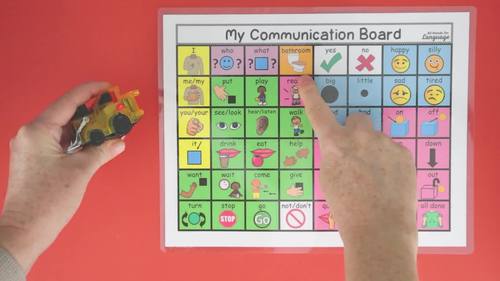 Basic Communication Board-48, Color Coded Words, Aided-Language, AAC ...