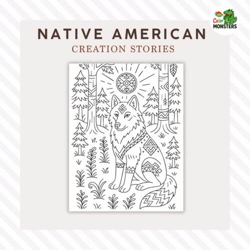 Native American Creation Stories - Indigenous Wisdom Coloring Book