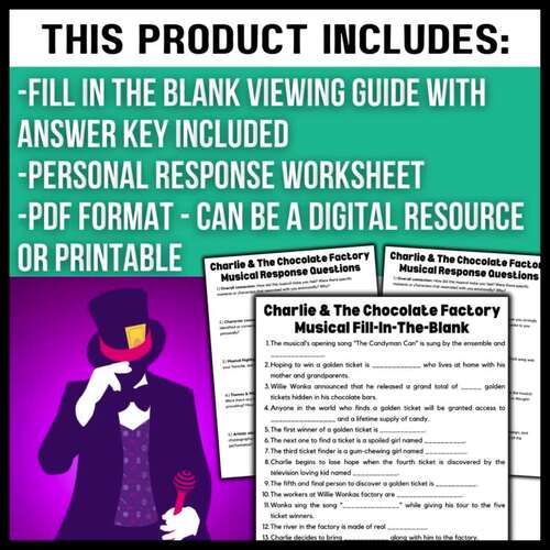 Charlie & The Chocolate Factory Musical: Fill In The Blank & Response ...