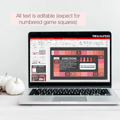 Commercial Use Editable Blank Gameboard Template Google Slides Fall Games