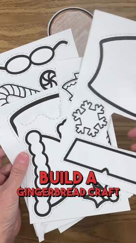 Build a Gingerbread Man Christmas Craft Activity for Kindergarten ...