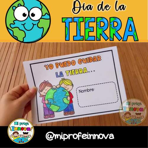 Earth Day Emergent Reader in Spanish - Día de la Tierra libritos de lectura