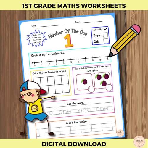 Number of the Day, Maths Addition, Subtraction, Number Sense, Daily Work