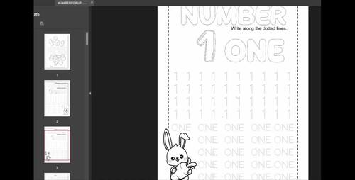 Worksheet to practice coloring and learning numbers 0 - 9. by KAMONWAN ...
