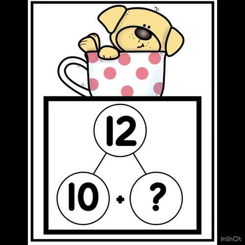 Teen Numbers Practice Matching Task Cards for Kindergarten and 1st Grade