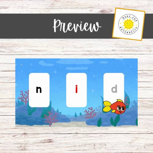 Fusionner-French Phonics- Digital Blending Board and Decodable Cards ...
