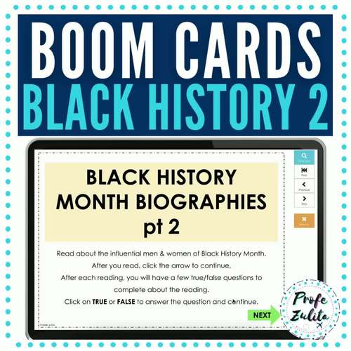 Boom Cards Black History Month Readings & Questions | English ...
