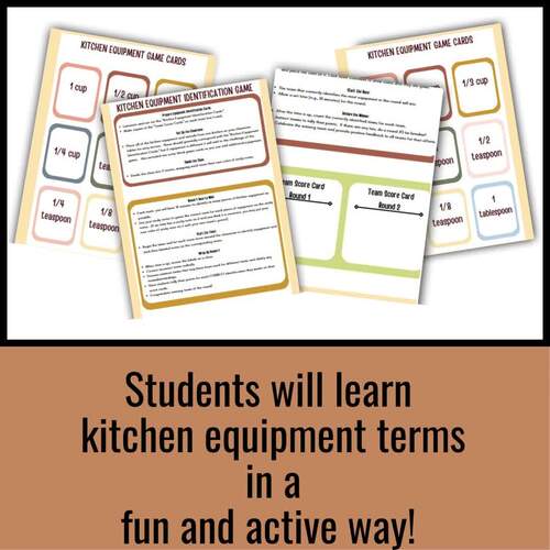 Kitchen Equipment Identification GAME- Culinary Arts and Life Skills- Fun!