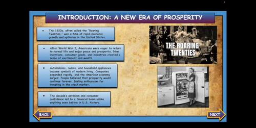 Stock Market Boom Of The 1920s.L64 Bundle.Powerpoint. Worksheets ...