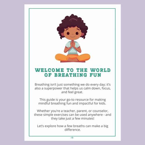 Breathe & Thrive: Breathing Exercise Pack for Kids | Mindfulness & SEL