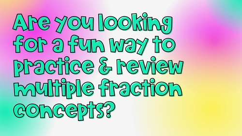 5th Fraction of the Day Google Sheets Pixel Art Bundle by Mimi's Makings