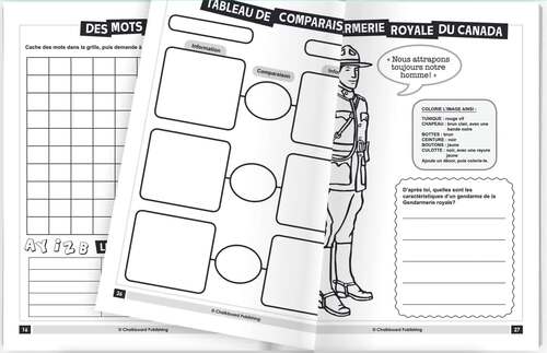 Canadian Time Fillers Grades 2- 3 (French Version) by Chalkboard Publishing