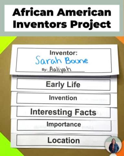 Famous African American Inventors Flipbook Black History Month Project Famous African American Inventors Flipbook Black History Month Project