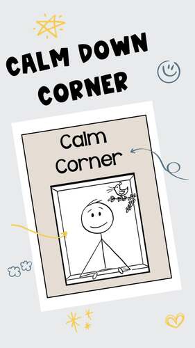 Calm Down Corner(Breathing Exercises,Calming Strategies)Posters and ...