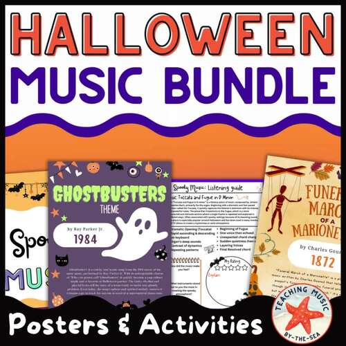 Halloween Music Activity Bundle | Spooky Fall Music Lesson Activities ...