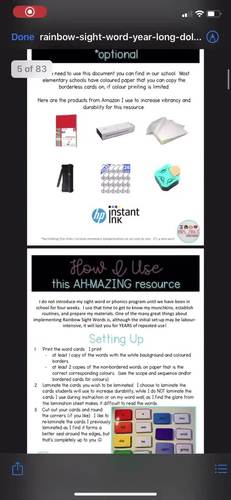 Rainbow Sight Words - A Year Long Resource by The Caffeinated Canadian ...