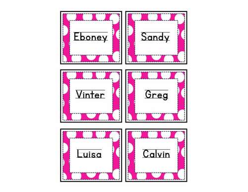 Bright Nametags, Editable Name Plates, Book Bin Labels, Editable Cubby ...