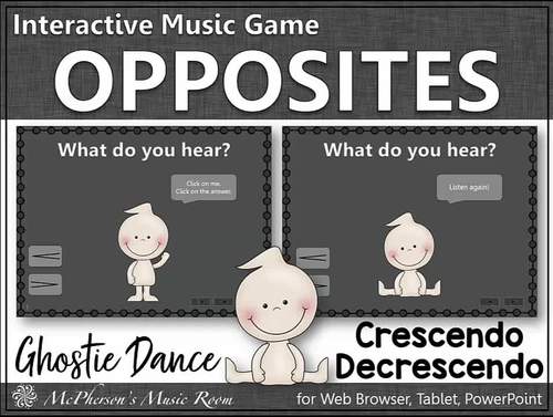 Halloween Music Dynamics Crescendo Decrescendo Interactive Music Game ...