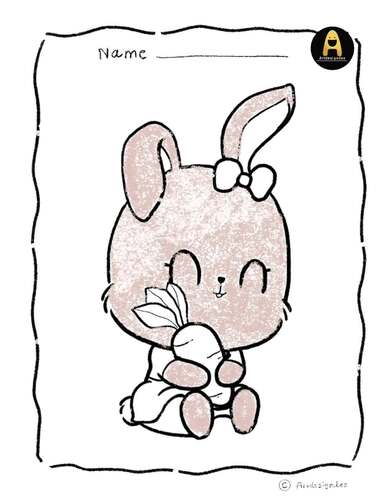 Coloring page Rabbit Easter : holiday season worksheets : Happy Easter Day
