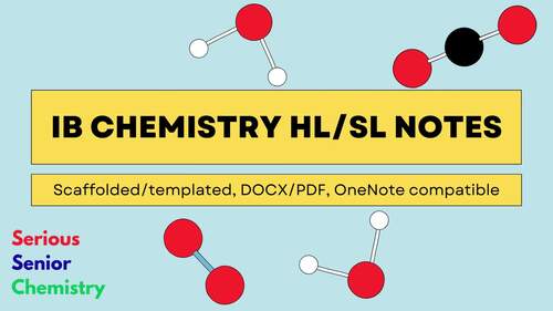 IB Chemistry SL+HL Thermodynamics/Energetics notes (FE2025: Reactivity 1)