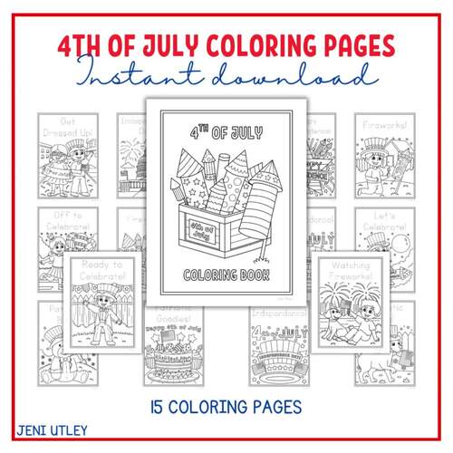 4th of July Coloring Pages | 15 Patriotic Printables | Independence Day
