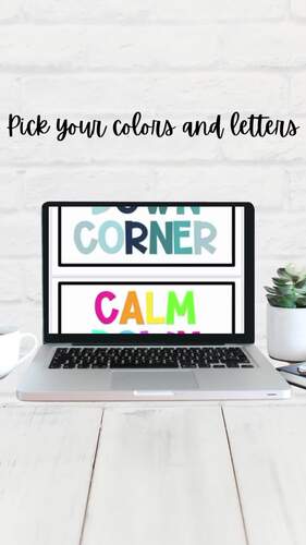 Break Area / Chill Zone / Calm Corner / Safe Place / 6+ Colors by Kelly ...